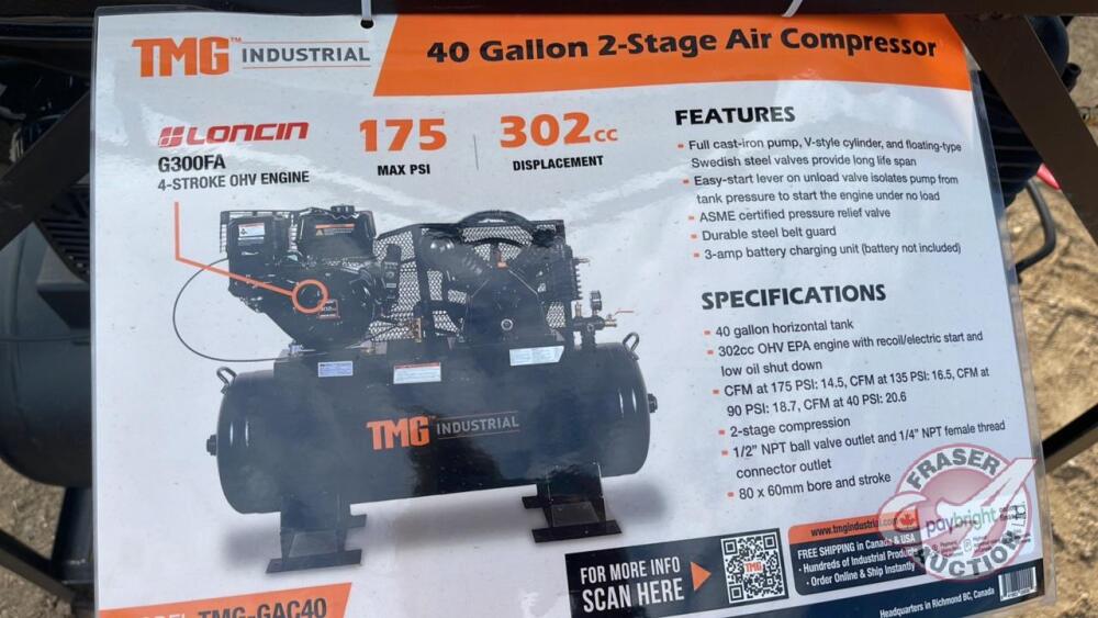 TMG-GAC40 - 40 Gallon 2-Stage Air Compressor, H67
