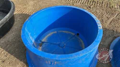 5' Livestock Water trough, H71 (blue)