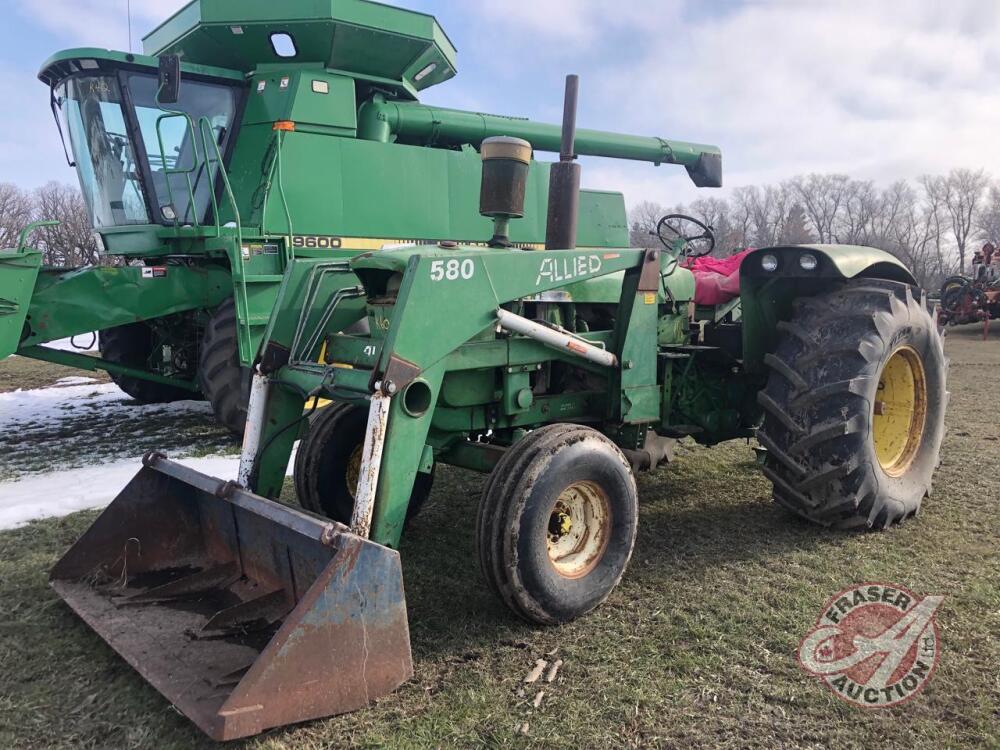 K60, JD 4020 2WD Tractor w/ Allied 580 Loader, S/N-N/A, ***Keys in ...