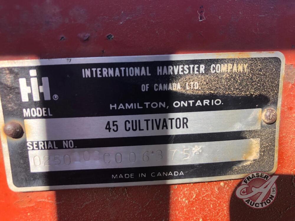 K55, 15' IH 45 Tillage, S/N 0250208G006375