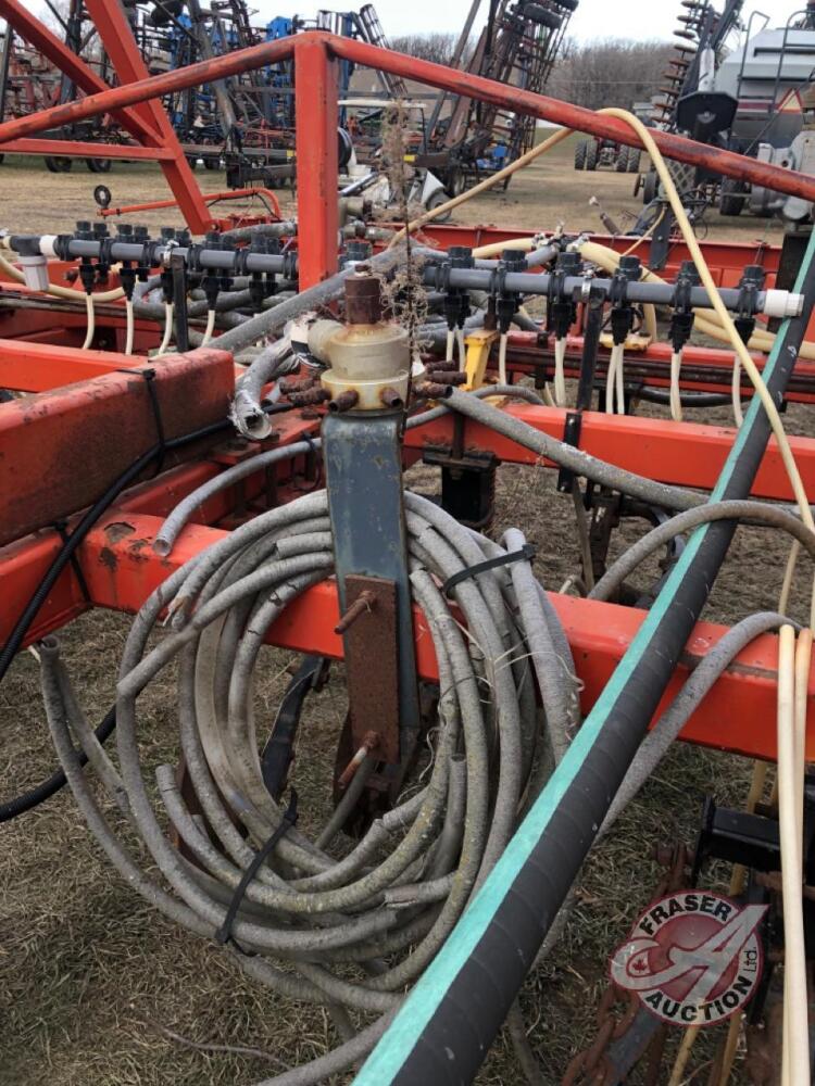 K58, Approx 45' Bourgault 6220 Dual Band fixed hitch Coulter Applicator ...