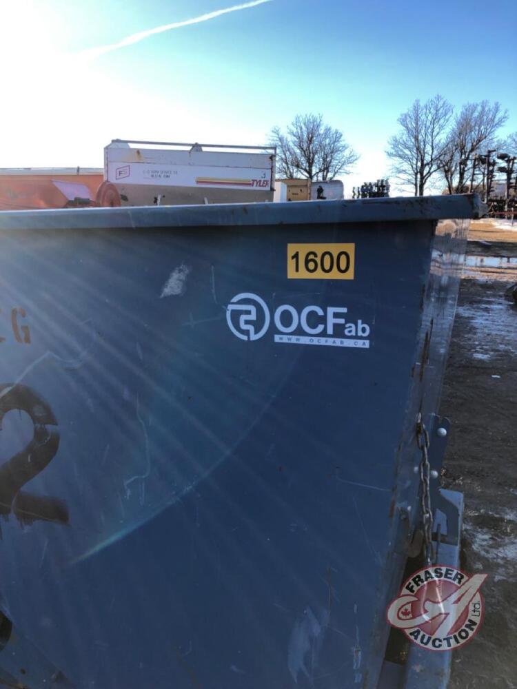 F76 1600 Blue Dumpster