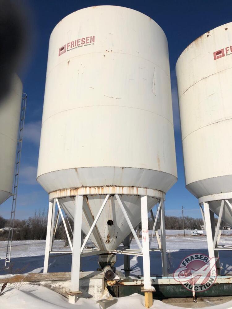 K100, Bin #4 - Approx 70 Ton Friesen Hopper Bottom Bin