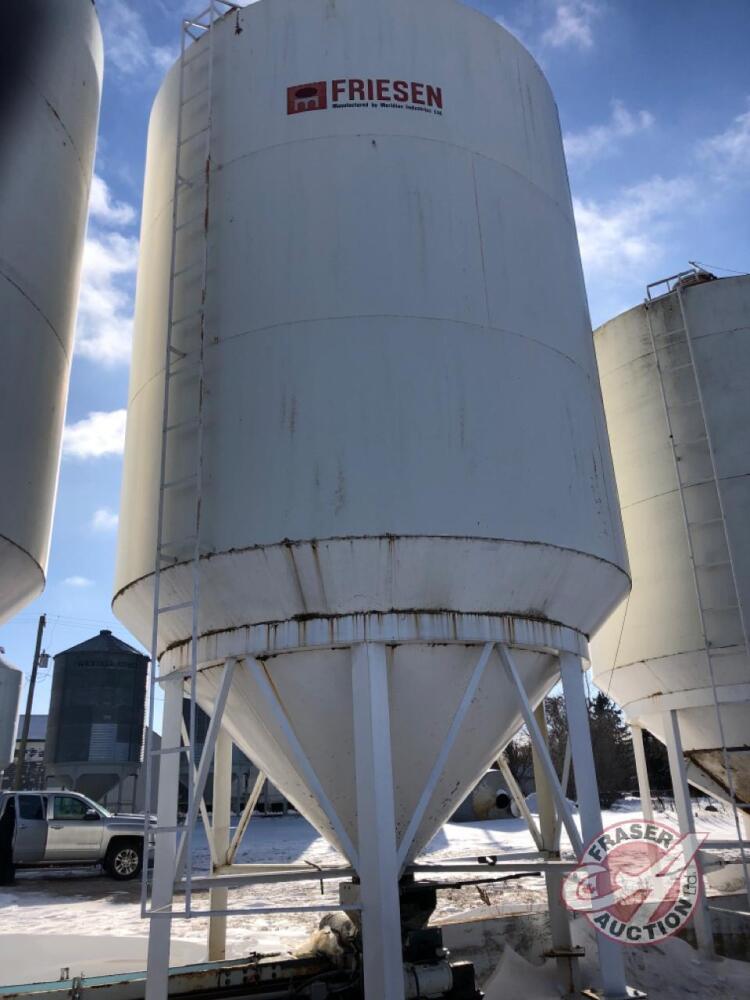 K100, Bin #4 - Approx 70 Ton Friesen Hopper Bottom Bin