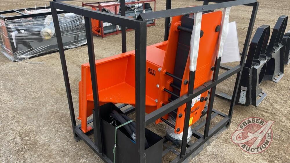 TMG-PD700S: Skid Steer Hydraulic Post Pounder, F37