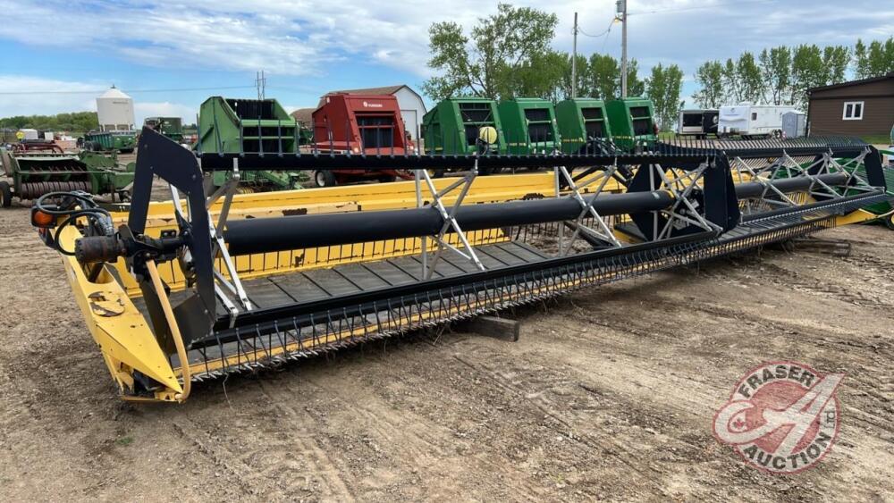 36' NH 994 draper header w/ Split UII pickup reel, S/N F-29-360400794, F121