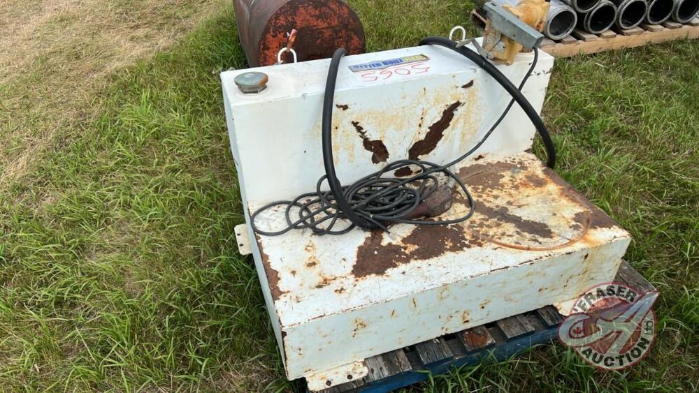 Better Built L-Shape Skid Tank w/ Fil-Rite 13 gpm 12v pump