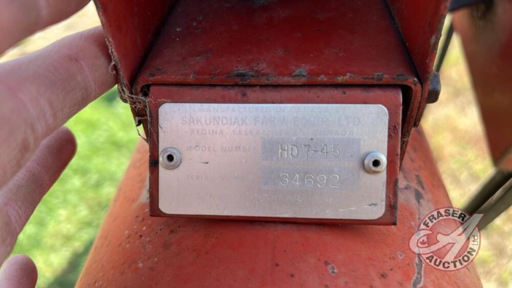 Sakundiak HD-7-45 auger, S/N 34692