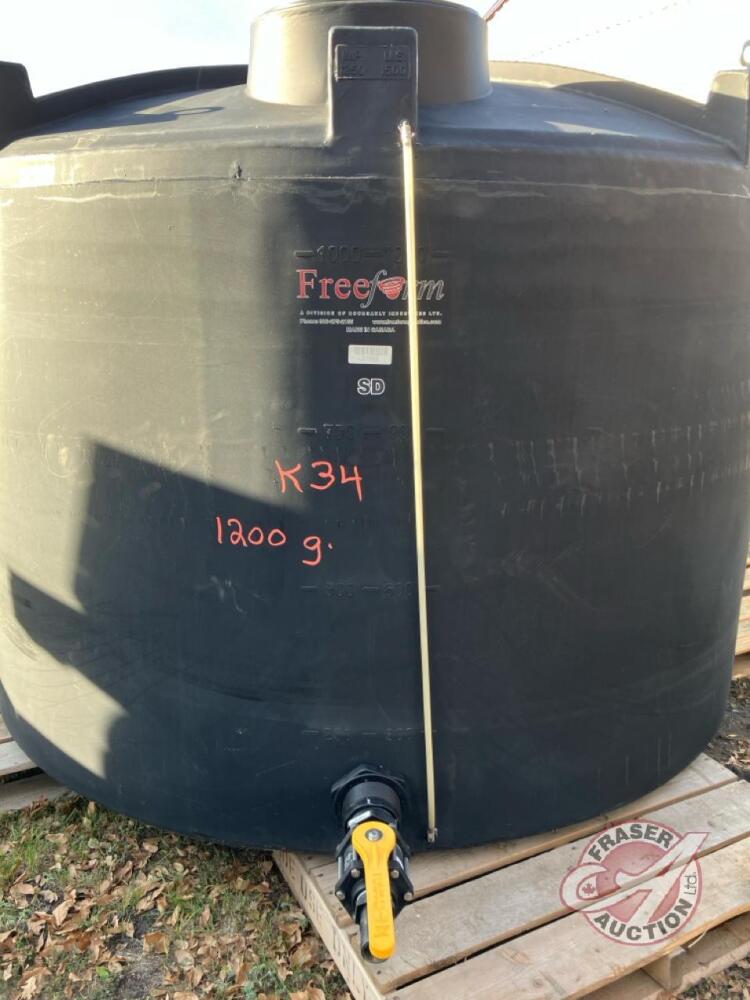 Freeform 1200 gal water tank, (Black), K34