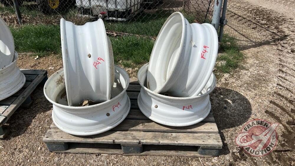 22.5 truck bud rim (steel painted white), F49