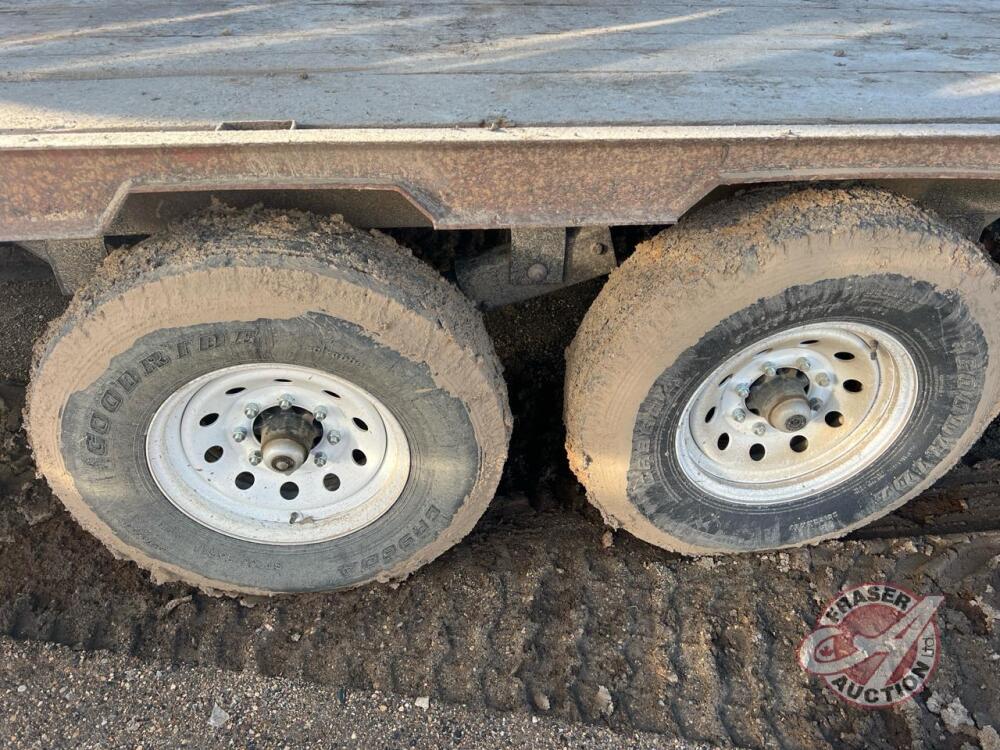 1981 Homemade 24’ Tandem axle gooseneck trailer, F186, Owner: Audrey D ...