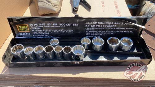 Assorted sockets half inch drive