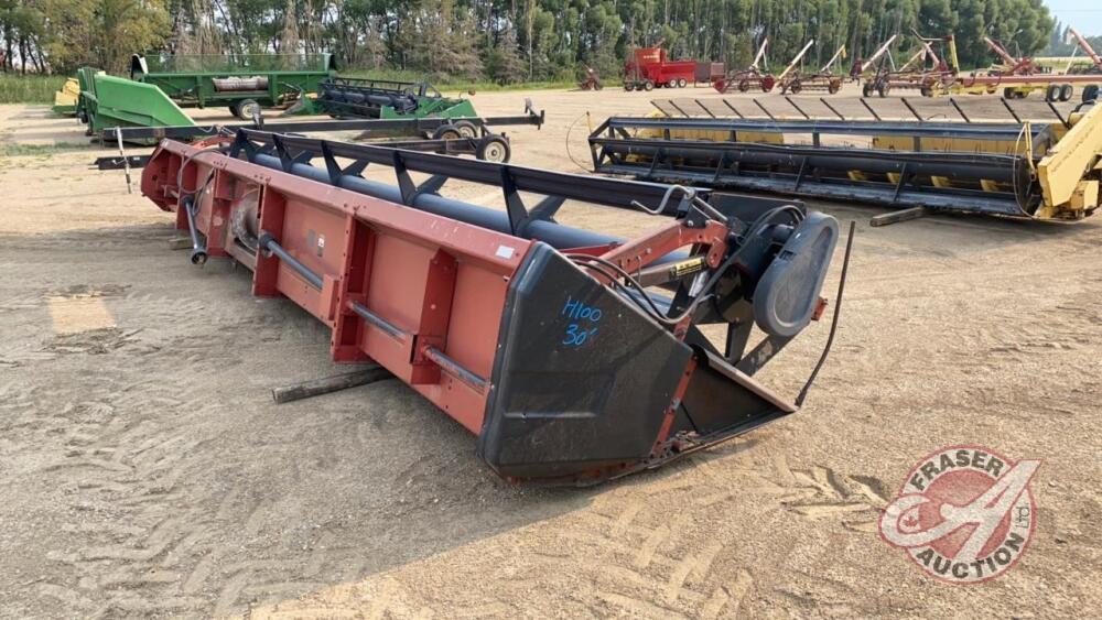 30' Case 1010 Header , bat reel, s/n JJC0126809, H100