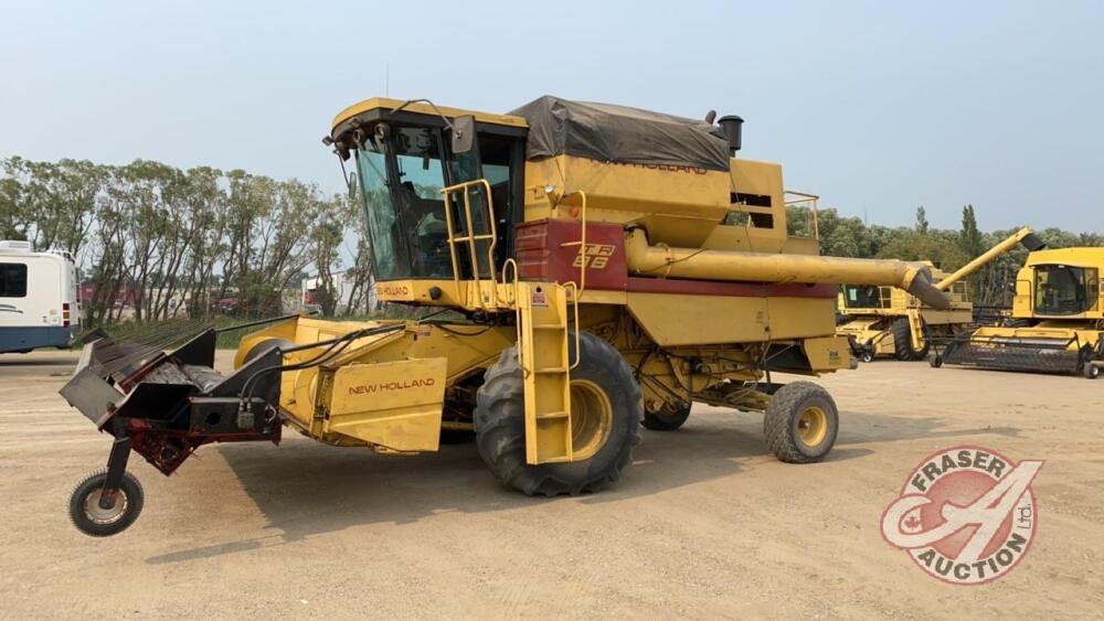 New Holland TR86 (1988) SP Combine w/12’ Melroe 388 pick-up,1974 hrs ...