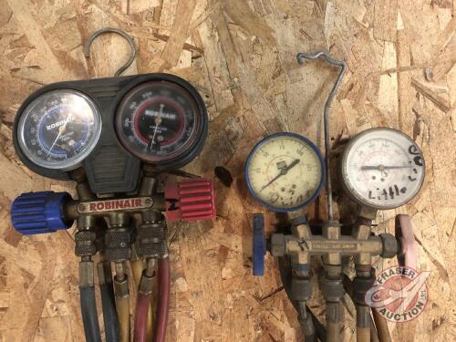 Red Tek 12a-A/C recharge & retrofit kit plus 12 cans Robinair ...