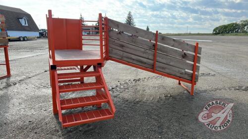 New sheep/pig loading chute, with sorting deck, stairs, J37