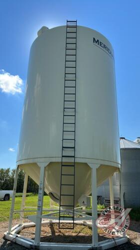 Bin 5, 4000 Bushel Meridian Grain Max hopper bottom bin, s/n6264489