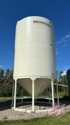 Bin 8, 4000 Bushel Meridian Grain Max hopper bottom bin, s/n6264535