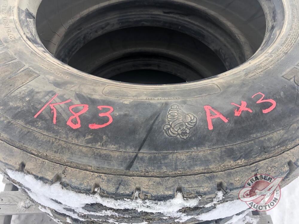 275/80R24.5 Michelin Used Tires XZA2 (A), K83