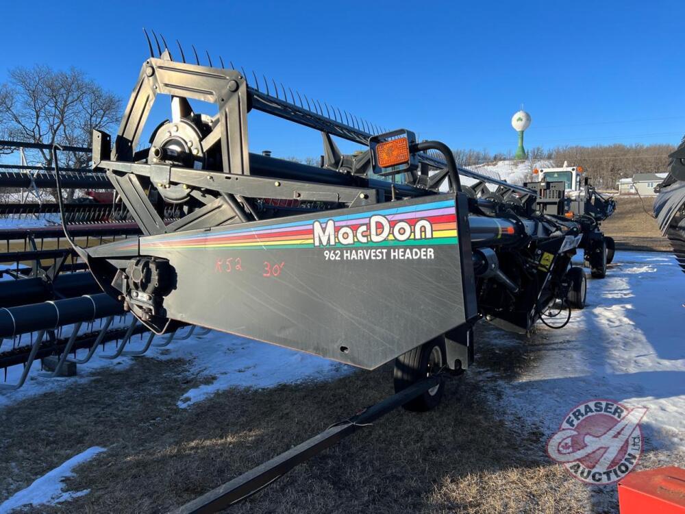 30ft Mac Don 962 draper harvest header, K52, s/n147494