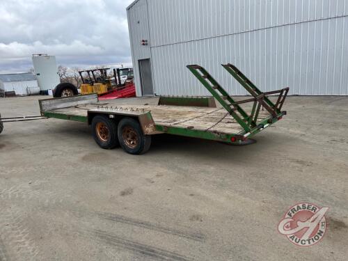 21ft flat deck tandem axle trailer s/n SK400226188 Owner: Neil M Specht ...