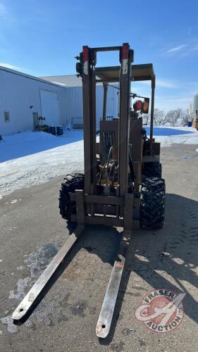 Hummerbee Turbo All Terrain articulating forklift & trailer - s ...