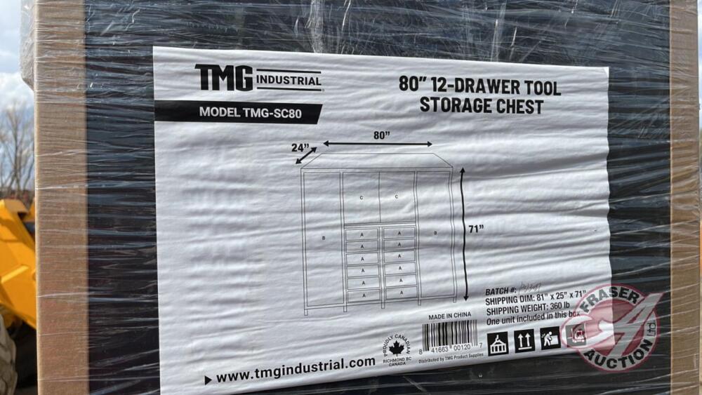 TMG-SC80 80 12 Drawer Tool Storage Chest, F55