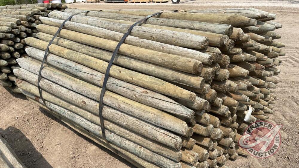 3 x7' Pressure Treated Fence Posts, F85